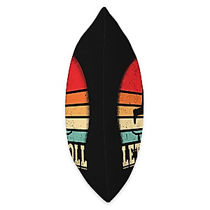 Retro Skateboarder Apparel Funny Let's Roll Skateboard Lover Throw Pillow, 16x16, Multicolor