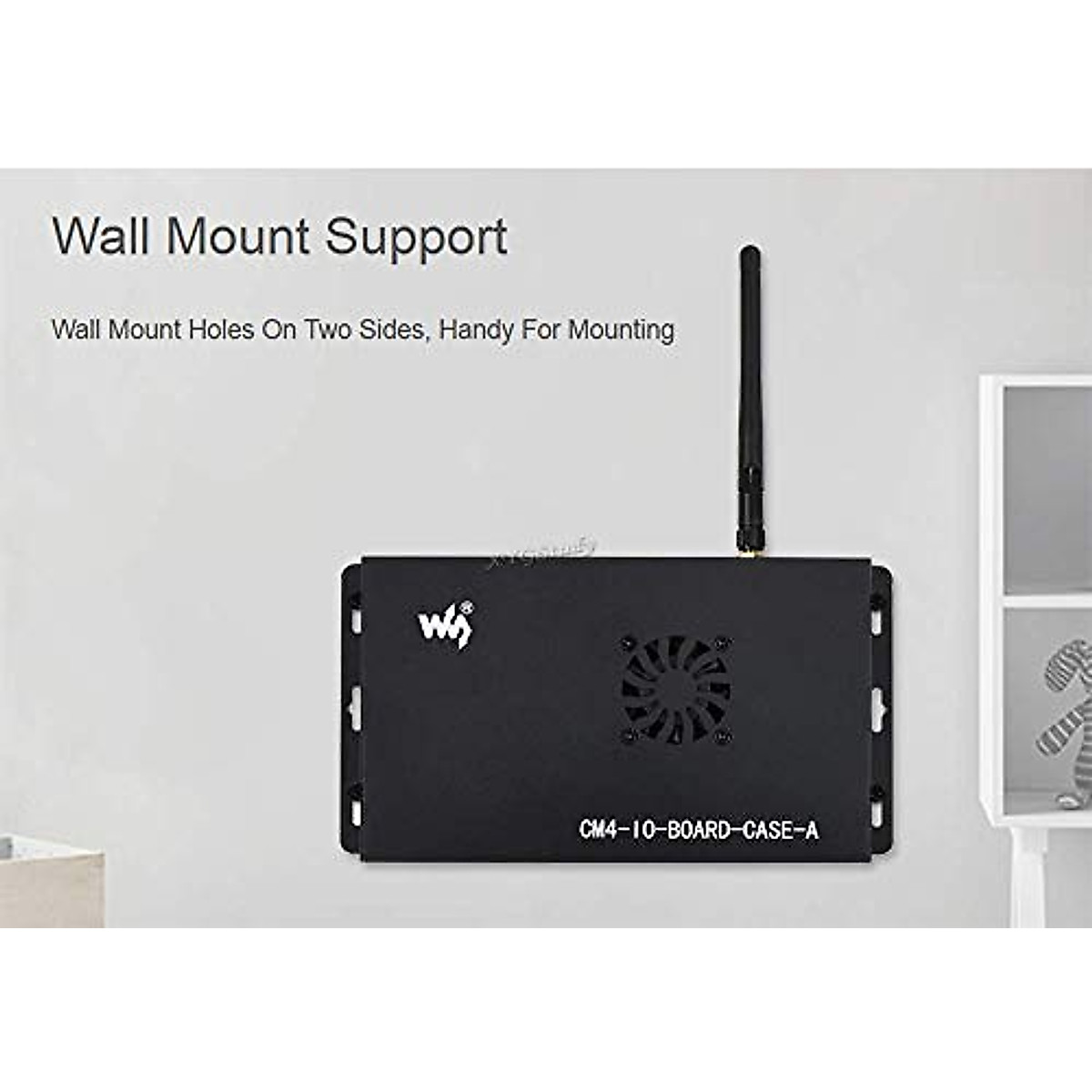 XYGStudy Metal Box (A) Designed for Raspberry Pi Compute Module 4 IO Board, Comes with Cooling Fan, to Build Your Own Raspberry Pi CM4 Mini PC Easily (CM4-IO-BOARD-CASE-A)