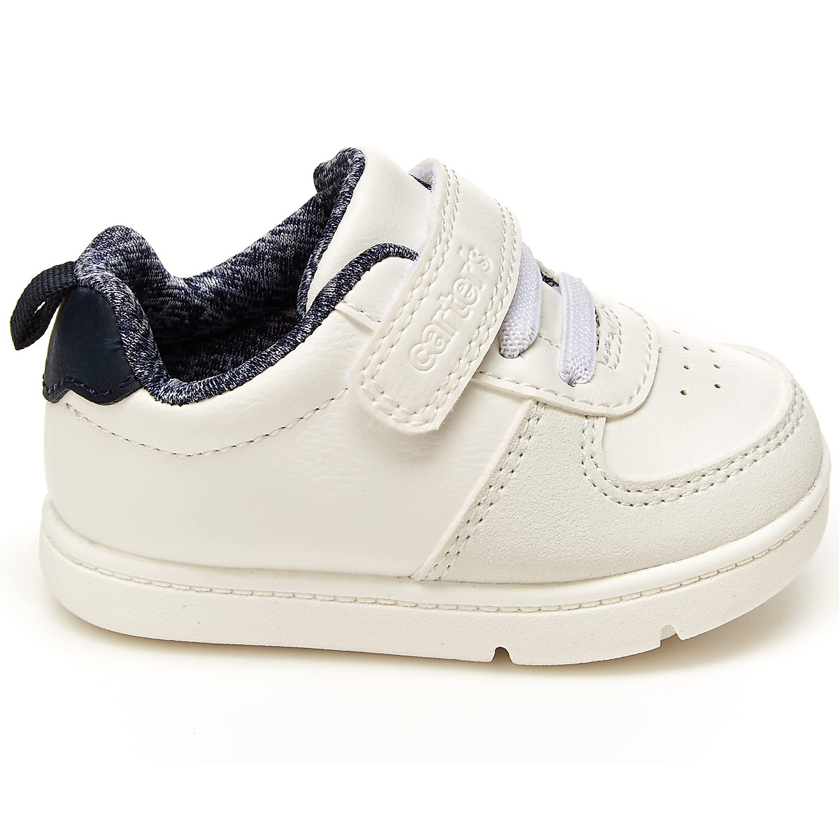 Carter's Every Step Baby Kyle-Bp First Walker Shoe, New White, 3 US Unisex Infant
