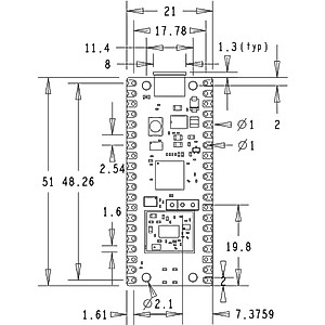 DVOZVO Raspberry Pi Pico W with Pre-Soldered Pin Headers, Raspberry Pi RP2040 Chip, WiFi Wireless Connectivity,Pico WH with USB Cable