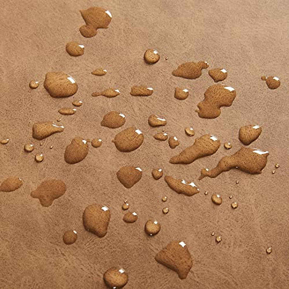 Yaheetech 24" Metal Barstools Set of 4 Counter Height Bar Stools Backless Industrial Stool Modern Upholstered Leather Stools Dining Cafe Chair Brown