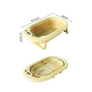 YQDDM Foldable Dog pet Bathtub,Portable Bathtub for Dogs,Dog Bathtub with Thermometer and Cushion,for Cats and Dogs(Green)