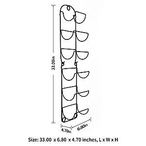 SODUKU Towel Rack Wall Mounted Metal Wine Rack Towel Shelf for Bathroom Black