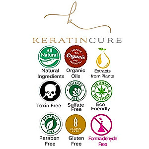 Keratin Cure SULFATE FREE- Chocolate Brazilian Shampoo with Aloe Daily Use Promote hair growth decrease hair loss, for keratin treated hair(960ml/ 32 fl oz)