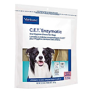 Virbac CET Enzymatic Oral Hygiene Chews for Dogs, beef ,12.8 oz