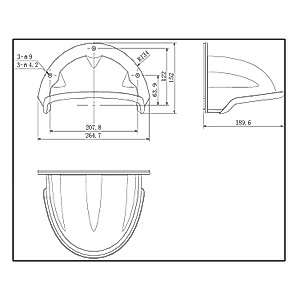 SDS DS-1250ZJ Universal Sun Rain Shade Camera Cover Shield for Outdoor Camera (2 Pack, White)