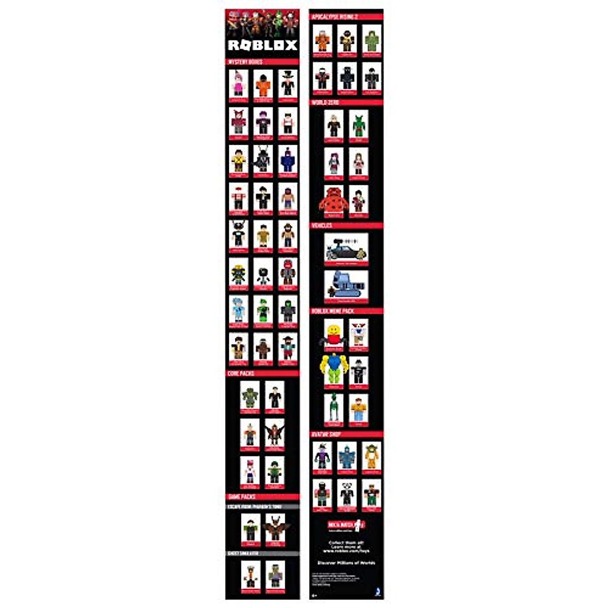 Roblox Action Collection: from The Vault 20 Figure Pack [Includes 20 Exclusive Virtual Items] for 6 years and up, includes One Collector's Set