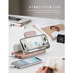 Conido Wireless Charger, 2 in 1 Wireless Charging Station for iPhone and AirPods, Charging Dock for AirPods Pro/2/1, 7.5W Qi Fast Charger for iPhone 13/12 Pro Max/11 Pro Max/XR/XS Max/X/11 Plus