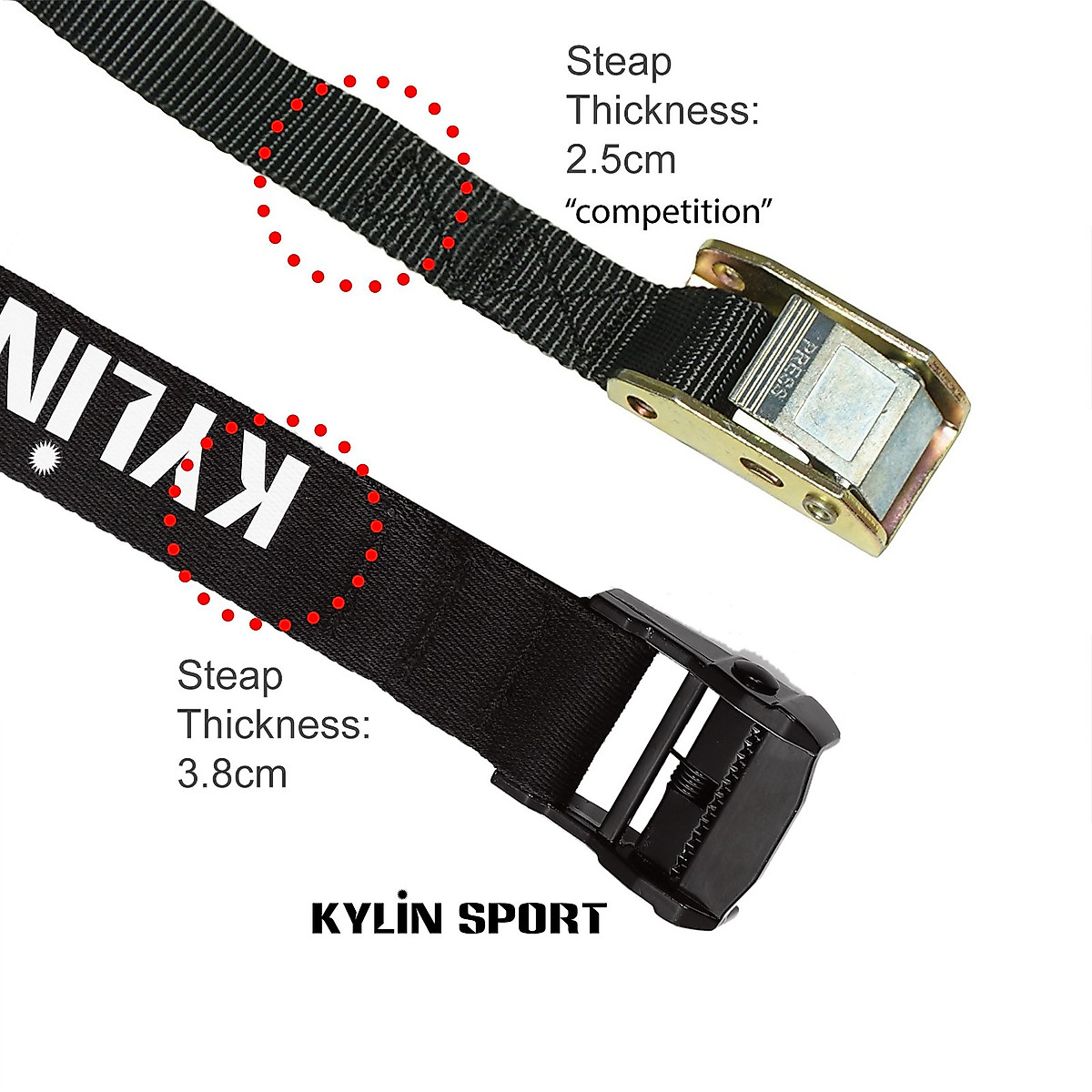 KYLIN SPORT Gymnastic Rings with Adjustable Straps Heavy Duty Exercise Gym Rings for Pull Ups and Dips,Cross-Training Workout,Strength Training, Fitness (Wooden)