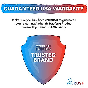 youRUSH 2 Pack BL-5 Extended BAOFENG Battery 3800mAh with USB Charging Cables - Compatible with UV5R, BF-F8HP, UV-5X3 Radio - BAOFENG Accessories Set of BAOFENG BF-F8HP Battery, BAOFENG UV5R Battery