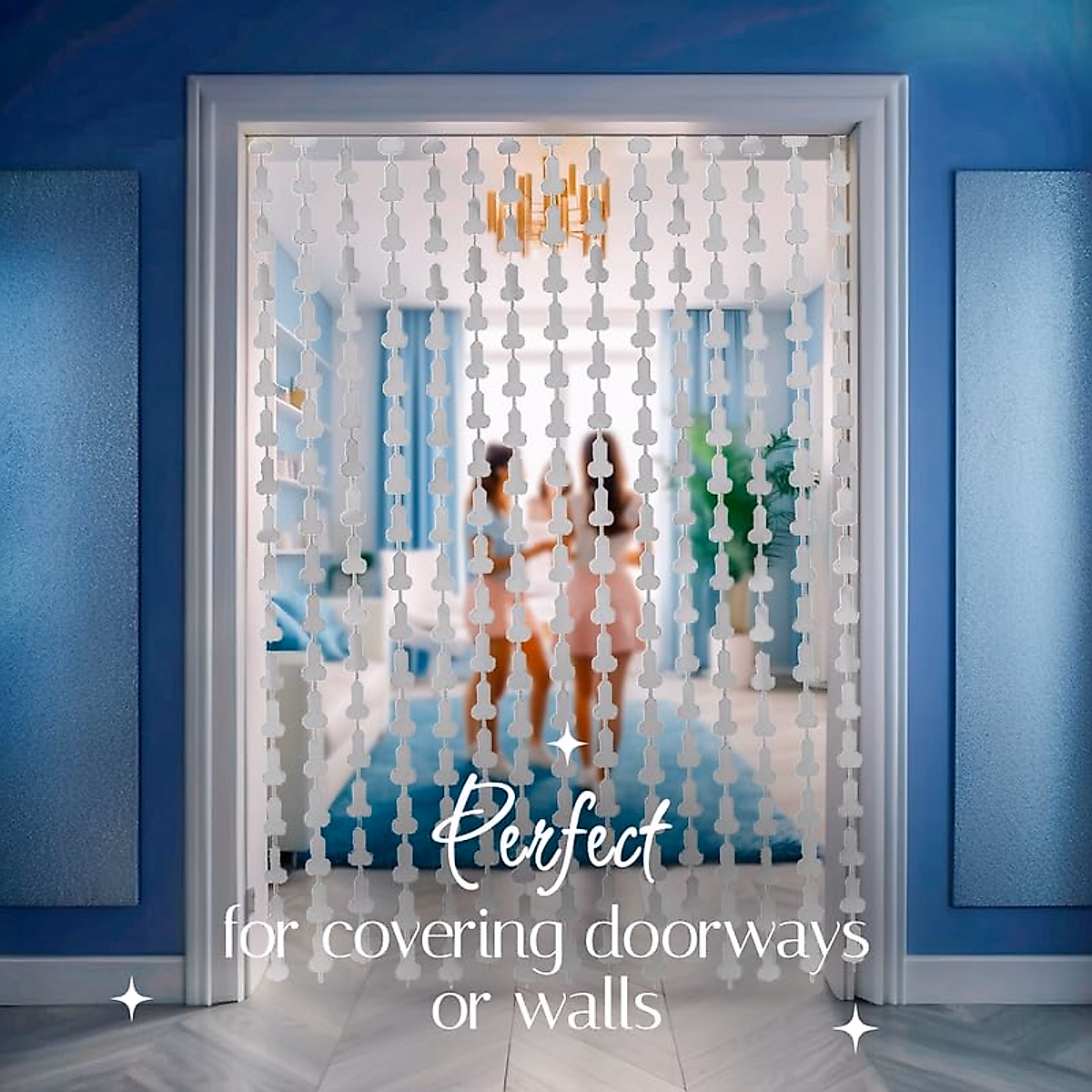 2 Pack Spicy Shining Silver Bridal Shower Backdrop - Foil Curtains - Creative Bachelorette Party Decorations - Bridal Shower Decor for Photoshoots - 3.3 x 6.6 Ft