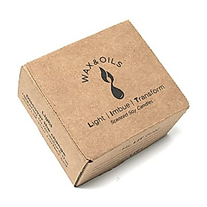 Wax and Oils Soy Wax Aromatherapy Scented Candles (Lavender) 8 Ounces. Single