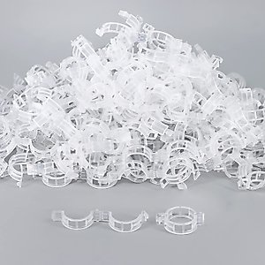 Tomato Clips, Plastic Trellis Clips, 100 Pcs Plant Support Clips, Grape Vine Tomato Vine, Garden Clips to Grow Upright Makes Plants Healthier for Tomato Cucumber Grape Vegetables Plants