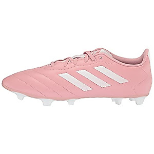 adidas Unisex Goletto VIII Firm Ground Soccer Shoe, Wonder Mauve/White/White, 10 US Men
