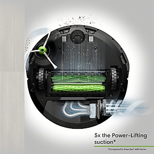 iRobot Roomba E5 (5150) Robot Vacuum - Wi-Fi Connected, Works with Alexa, Ideal for Pet Hair, Carpets, Hard, Self-Charging Robotic Vacuum, Black (Renewed)