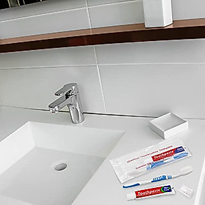 Disposable Toothbrushes with Toothpaste Individually Wrapped, Travel Kit whit Plastic Zip Bag,Toothbrush Head Cover, Bulk Toothbrush for Homeless,Travel,Shelter,Air Bnb,Hotel,Guest Apartment(20)