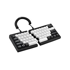 Mistel MD600RGB v3 60% Split Mechanical Keyboard, Two Tone PBT Double Shot Keycaps, Programmable Macro Support, USB to Type-C, Windows and Mac OS, Cherry MX Brown Switch