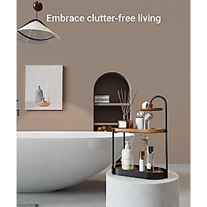 STARWARE 3 Tier Bathroom Organizer Countertop, Makeup Organizer Countertop for Vanity Storage & Home Decor, Exquisite Jewelry and Perfume Organizers for Dresser, Coffee Bar Organizer