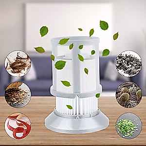 Sgizoku Replacement Filter for Bissell 2156A、1665、16652、1665W Zing Canister Vacuum Cleaner, Compare to Part 1613056 (2 Pack and 1 brush)