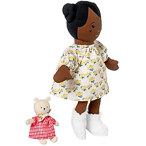 Manhattan Toy Playdate Friends Harper Machine Washable and Dryer Safe 14 Inch Doll with Companion Stuffed Animal