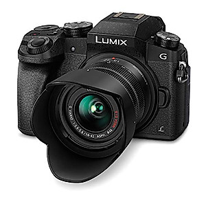 Panasonic LUMIX G7 Mirrorless Camera with 14-42mm f/3.5-5.6 Lens (Black) Bundle with Saramonic Vmic Mini Ultracompact Camera-Mountable Shotgun Microphone (2 Items)