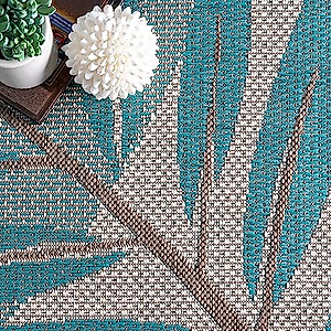 nuLOOM Outdoor Trudy Area Rug, 5x8, Turquoise