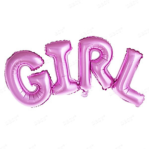 AnnoDeel 2 pcs BOY GIRL Letter Balloons, 40"*14"inch One-piece Alphabet Baby Foil Balloons for Baby Birthday Party Decorations