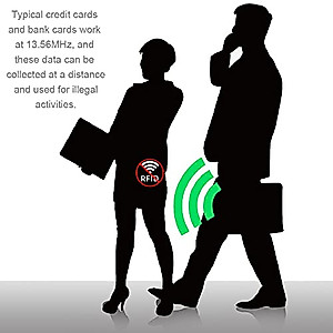 8 Pieces RFID Blocking Cards, NFC Contactless Cards Protection, Credit Card Protector Contactless for Credit Cards, ID Cards, Passport (8 pcs)