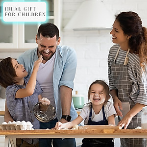 Erreke Nonstick Pancake Pan, 7 Smiley Face Pancake Griddle, Soft Touch Handle Fun Breakfast for Kids, 10.2 in Crepe Pan for Gas Stoves (Blue Color)