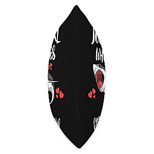 Great White Sharks Just A Girl Who Loves White Sharks Throw Pillow, 16x16, Multicolor