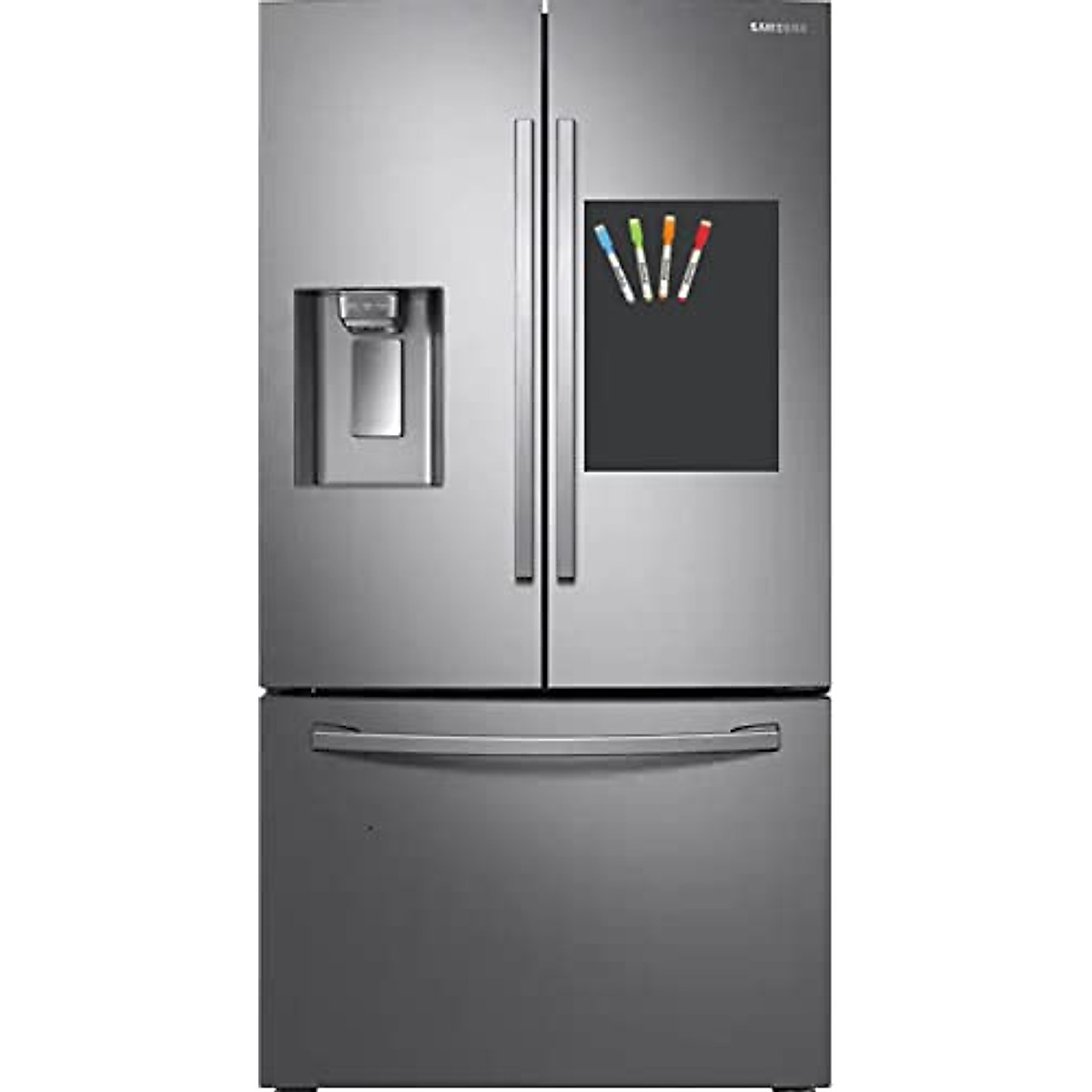 Magnetic Dry Erase Blackboard with Chalkboard Design for Kitchen Fridge-Office - Includes 4 Liquid Chalk Markers - 17X13” - Refrigerator Black Board Organizer and Planner