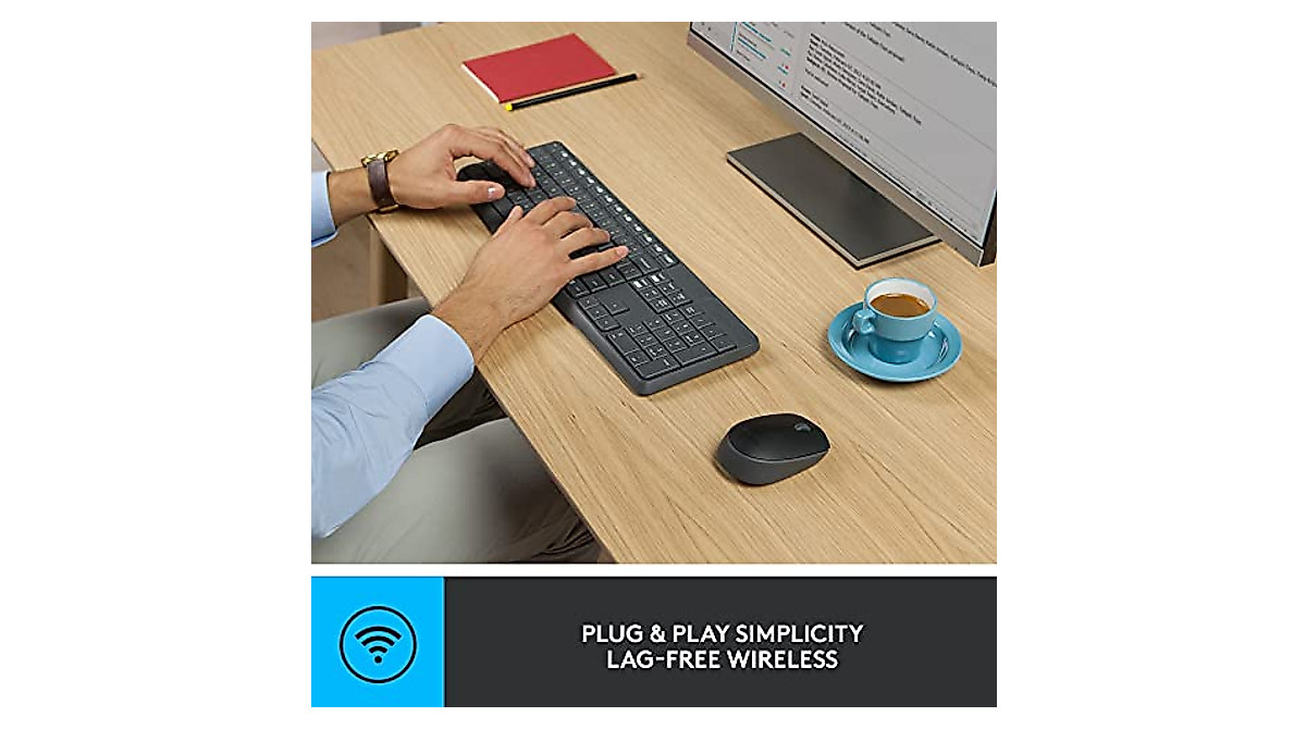 Logitech MK235 Wireless Keyboard Mouse Combo: Durable, Long Life