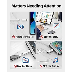 ARKTEK USB-C Adapter i OS Lighting Cable (Female) to USB Type C (Male) - Only Charging Adapter for Phone 13 Galaxy S20 Note 10 Pixel 4 and More (2 Pack, Silver)