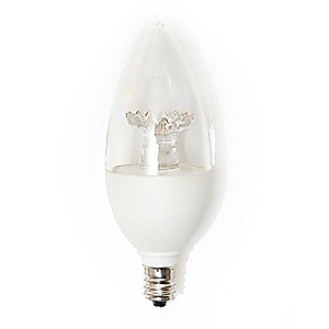 EcoSmart 40W Equivalent Soft White Clear LED Light Bulbs B11 Candelabra Base (3-Pack)