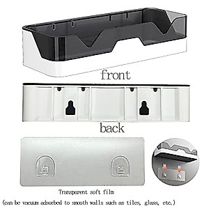 LuliKa 2-Pack Shower Caddy, Separable Shower Organizer with 4 Pieces of Adhesives,No Drilling Double Layer Shower Shelf, Used for Bathroom and Kitchen