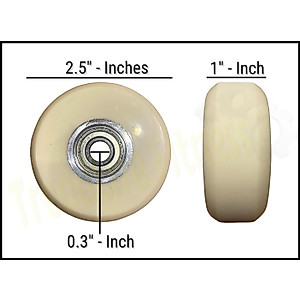 Elliptical Roller Ramp Wheel - Compatible with NordicTrack Commercial 1300 Elliptical NTEL169070