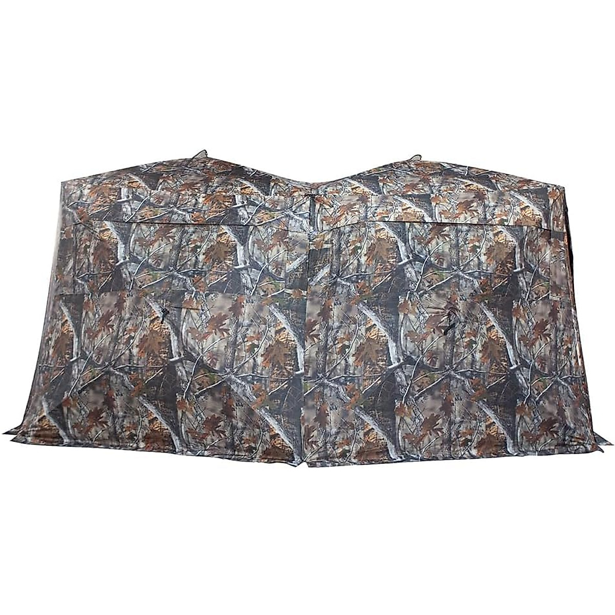 THUNDERBAY Bunkhouse Pop Up Portable Side-by-Side See Through Hunting Blind, 6 Person Wide Bottom 360 Degree See Through Hunting Tent, Footprint: 180"x90" with 80" Height