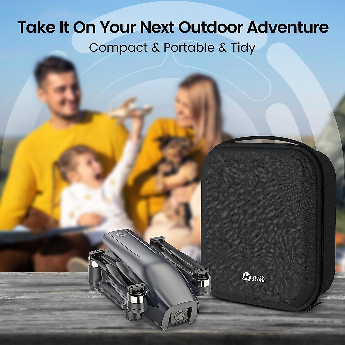 Holy Stone HS710 Drones with Camera for Adults 4K, GPS FPV Foldable 5G Quadcopter for Beginners with Optical Flow Positioning, Auto Return Home, Follow Me, Brushless Motor, Easy to Fly