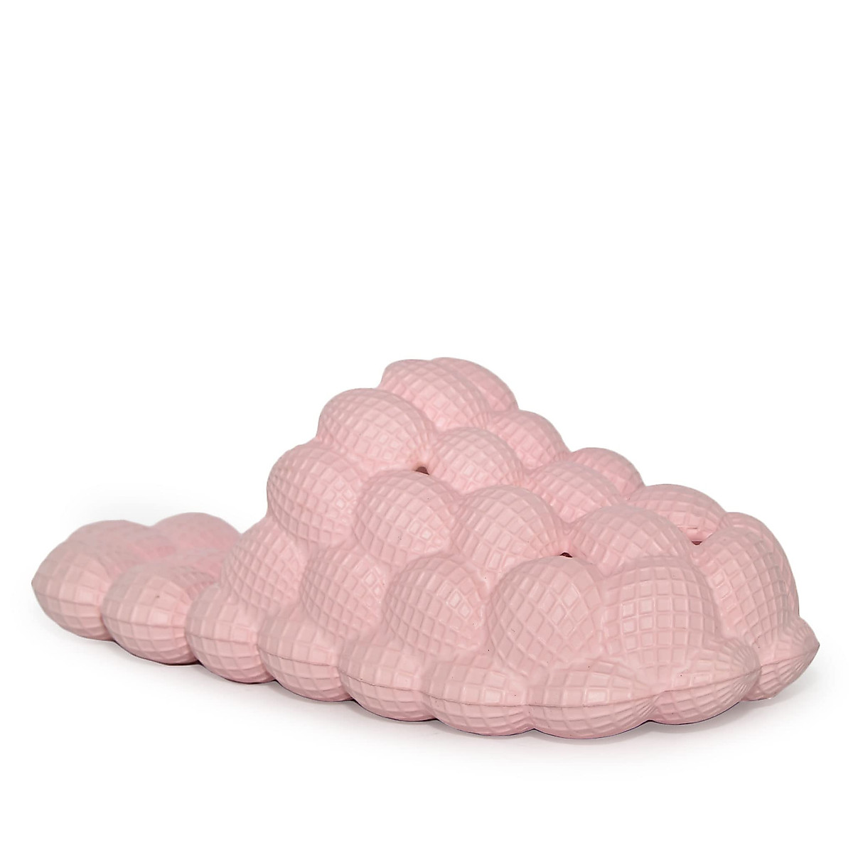 Wild Diva Unisex Non-Slip Bubble Cloud Lychee Waterproof Massage Reflexology Rubber Shower Slide Slippers Sandals