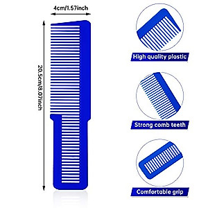 10 Pieces Hair Cutting Comb Fine Tooth Styling Comb Barber Styling Hair Comb Clipper Cutting Comb for Home Salon Barber (Eye-catching Colors)