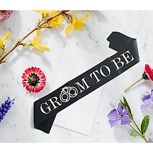 Groom to Be Sash, Stag Night Engagement Celebration Party Supplies Favors Decors, Funny Future Groom Bachelor Sash, Wedding Gift from Groomsmen, Bride or Best Man