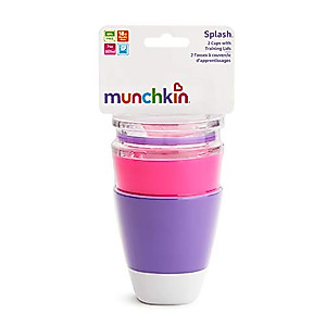 Munchkin Munchkin Splash Cups & Trainer Lids 7oz Assortment, Piece of 1 (Green/Blue)