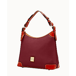 Dooney & Bourke Pebble Grain Hobo Shoulder Bag Handbag (Wine)