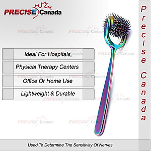 Precise Canada: Wartenberg Neurological Pin Wheel Pinwheel 7 Head Diagnostic Multi Color Rainbow