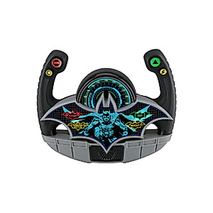 eKids Batman Batmobile Toy Steering Wheel for Kids, Toddler Toy with Sound Effects for Fans of Batman Toys for Boys