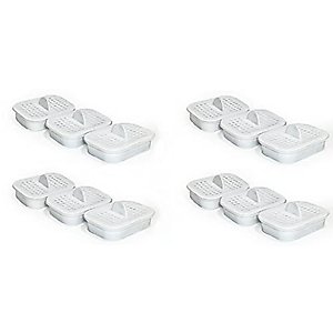Nispira Water Pitcher Dispenser Filter Replacement, compatible with Nakii NFP-100 | Removes Chlorine, Lead, Odor, Color | Reduce Water Hardness | 12 Packs