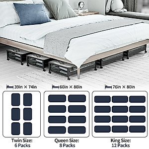 UEAKPIC Under Bed Storage Containers with Wheels, 2 Pack Under Bed Shoe Storage Organizer, Rolling Under Bed Storage Metal Drawer, Under Bed Storage Bins for Clothes, Toys, Blankets, Books