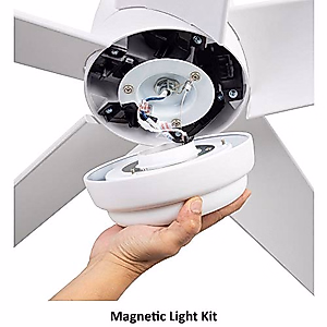 Mena 54 in. White Color Changing Integrated LED Indoor/Outdoor Matte White Ceiling Fan with Light Kit and Remote Control