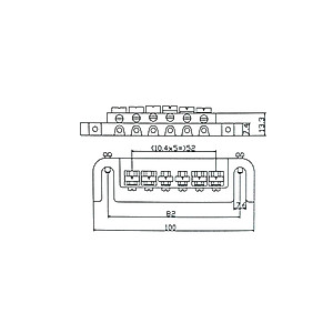 Bogart Adjustable Wraparound Guitar Bridge Combined bridge Tailpiece Compatible with Les Paul LP SG Style Electric Guitar Black. LYBM 004-Black