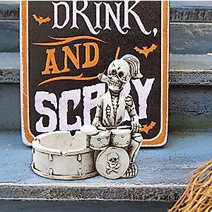 Halloween Gifts Skull Ashtray Decoration - Gothic Spooky Skeleton Cigarette Smoker Ash Tray Smoking Room Office Bar Ornament Skull Party Decor Scary Fantasy Gifts for Smokers